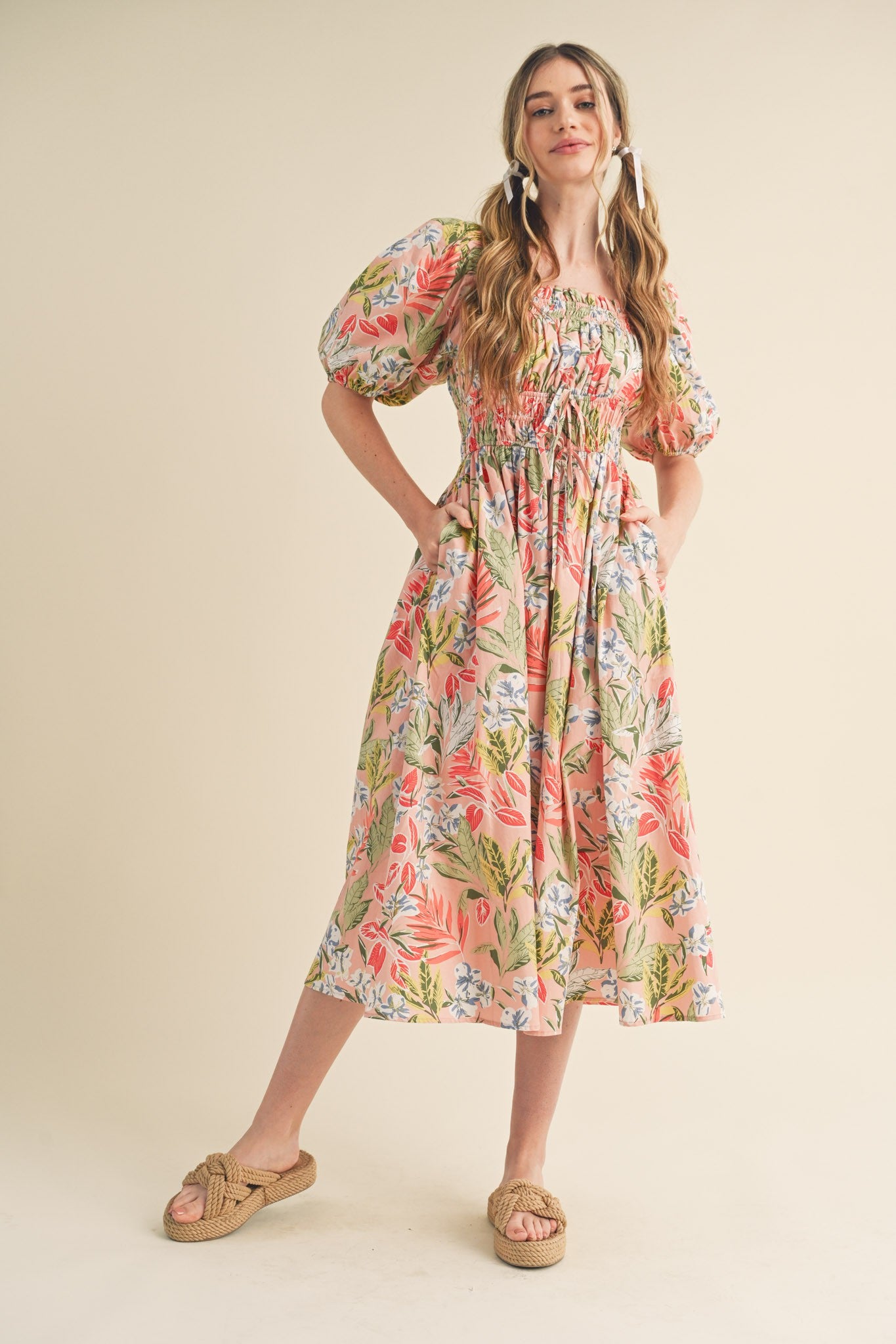 Floral Midi Dress | Evercado